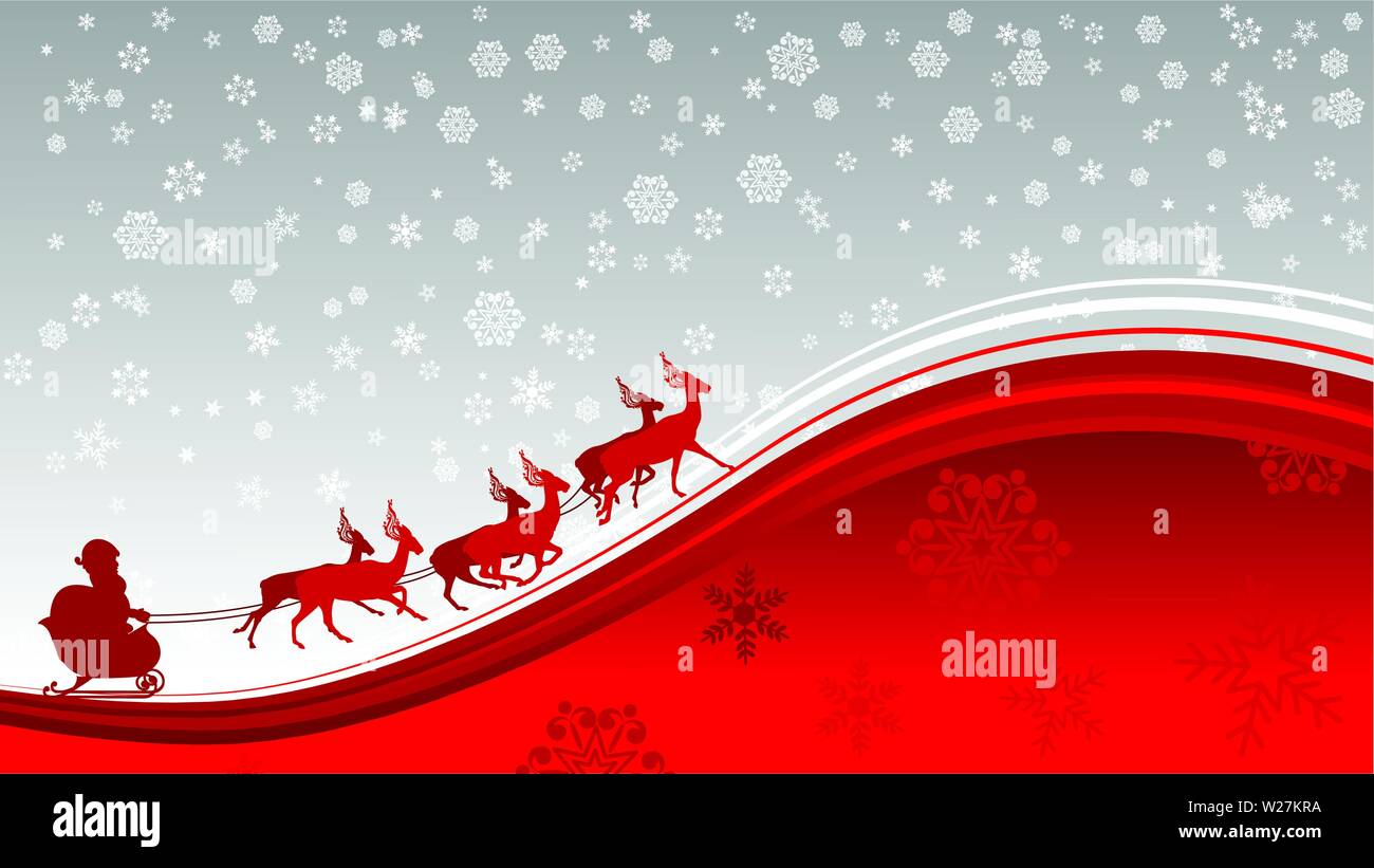 Real Santa Sleigh Wallpaper