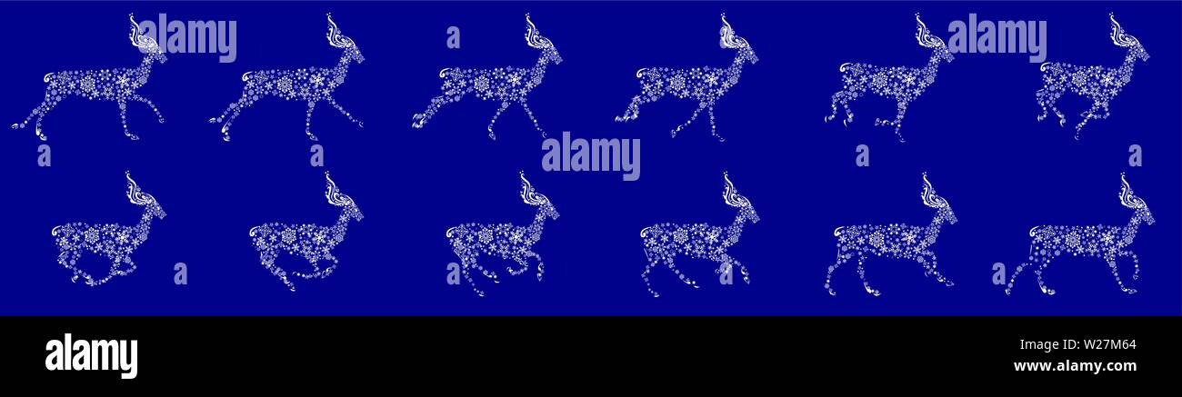 Deer running and jumping animation sequence, loop animation sprite ...