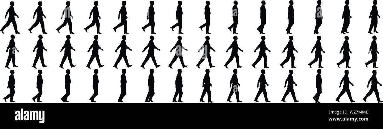 Businessman Character Walk Cycle Animation Sequence Loop Animation