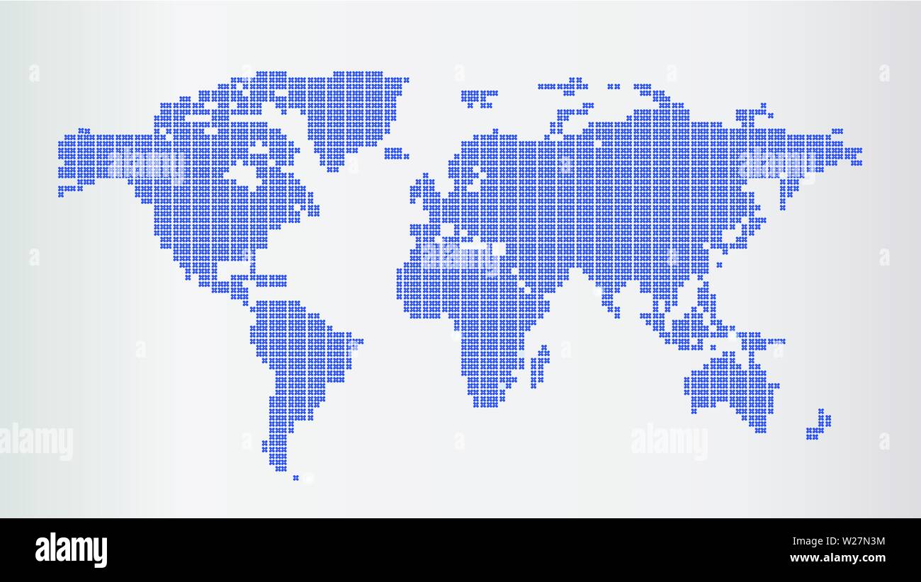 Wold map silhouette vector Stock Vector Image & Art - Alamy