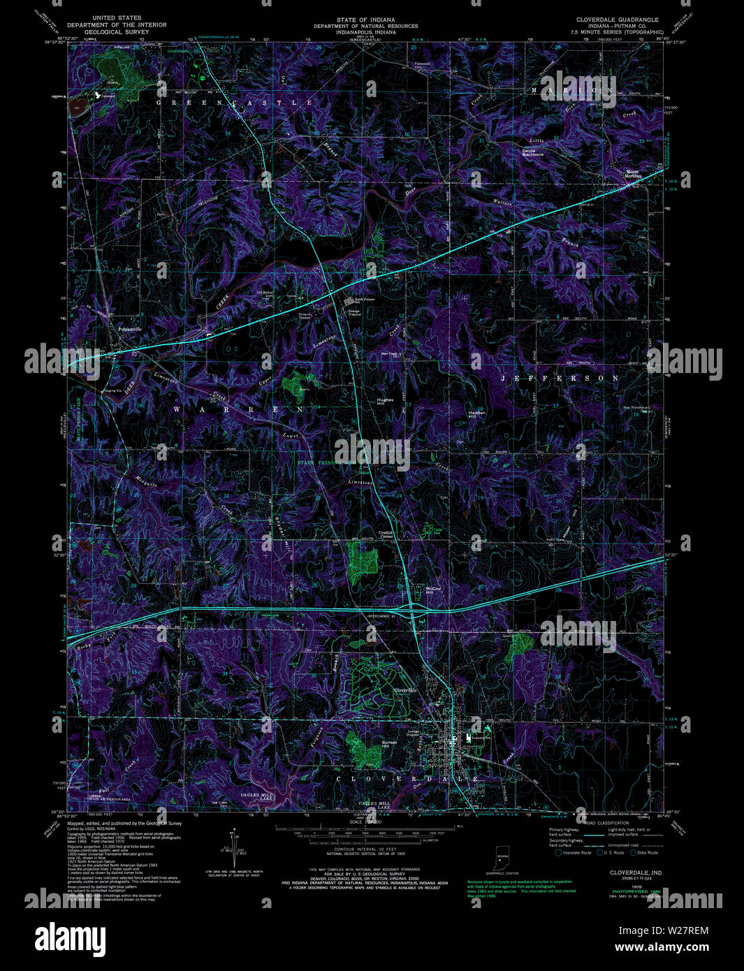 Map of cloverdale hi-res stock photography and images - Alamy