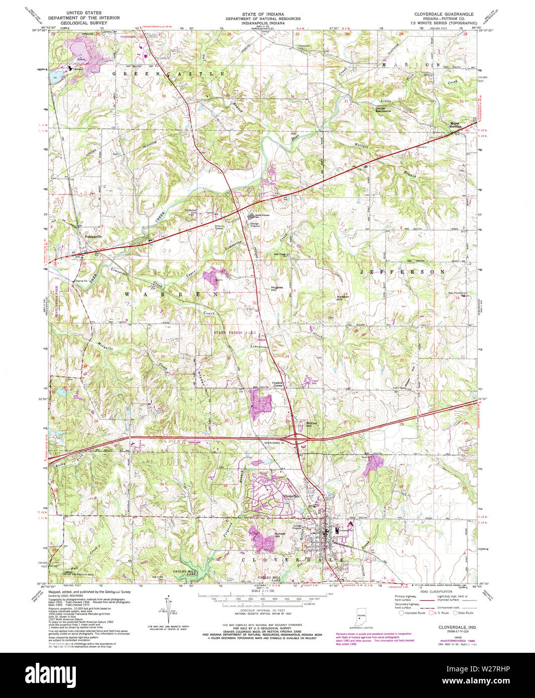 Map of cloverdale hi-res stock photography and images - Alamy