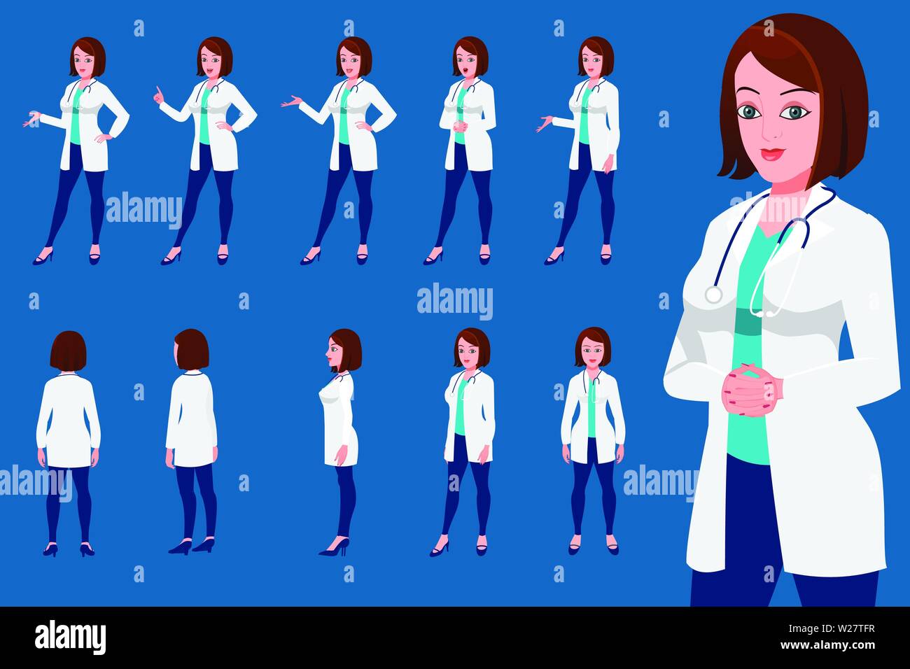 Model doctor Stock Vector Images - Alamy
