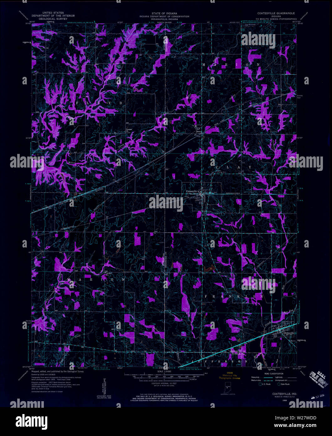 Coatesville map hi-res stock photography and images - Alamy