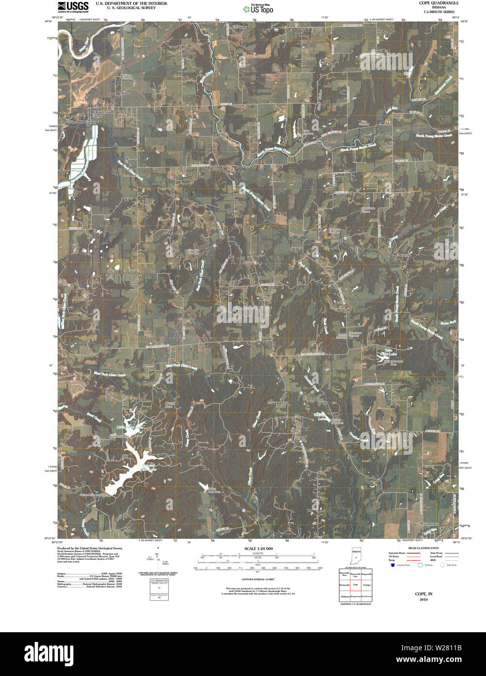 Indiana historical map Cut Out Stock Images & Pictures - Alamy