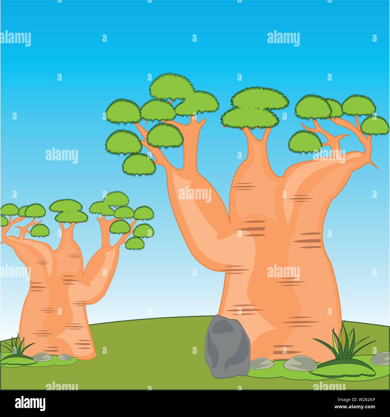 Bottled tree Stock Vector Images - Alamy