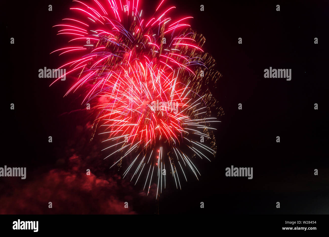 Beautiful exploding fireworks in hi-res stock photography and images ...