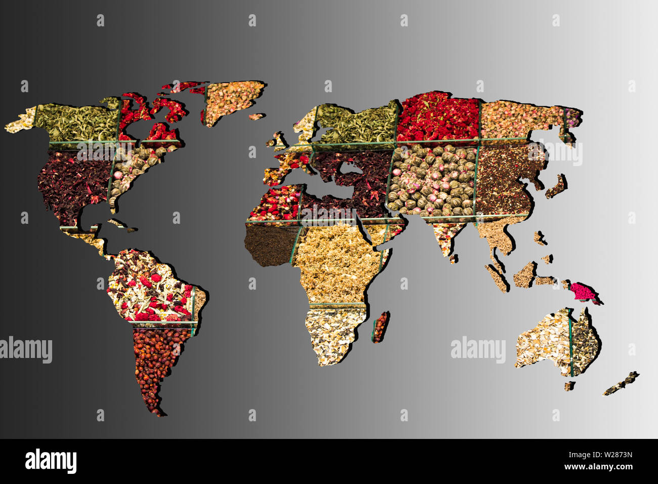 Roughly outlined world map with white background Stock Photo - Alamy