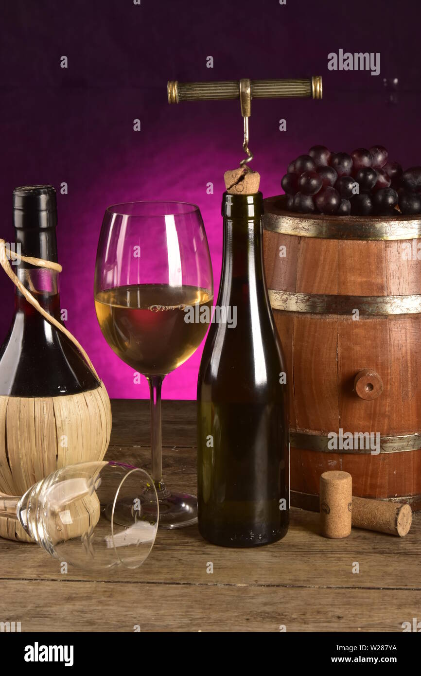 Table cheese and wine setup Stock Photo - Alamy