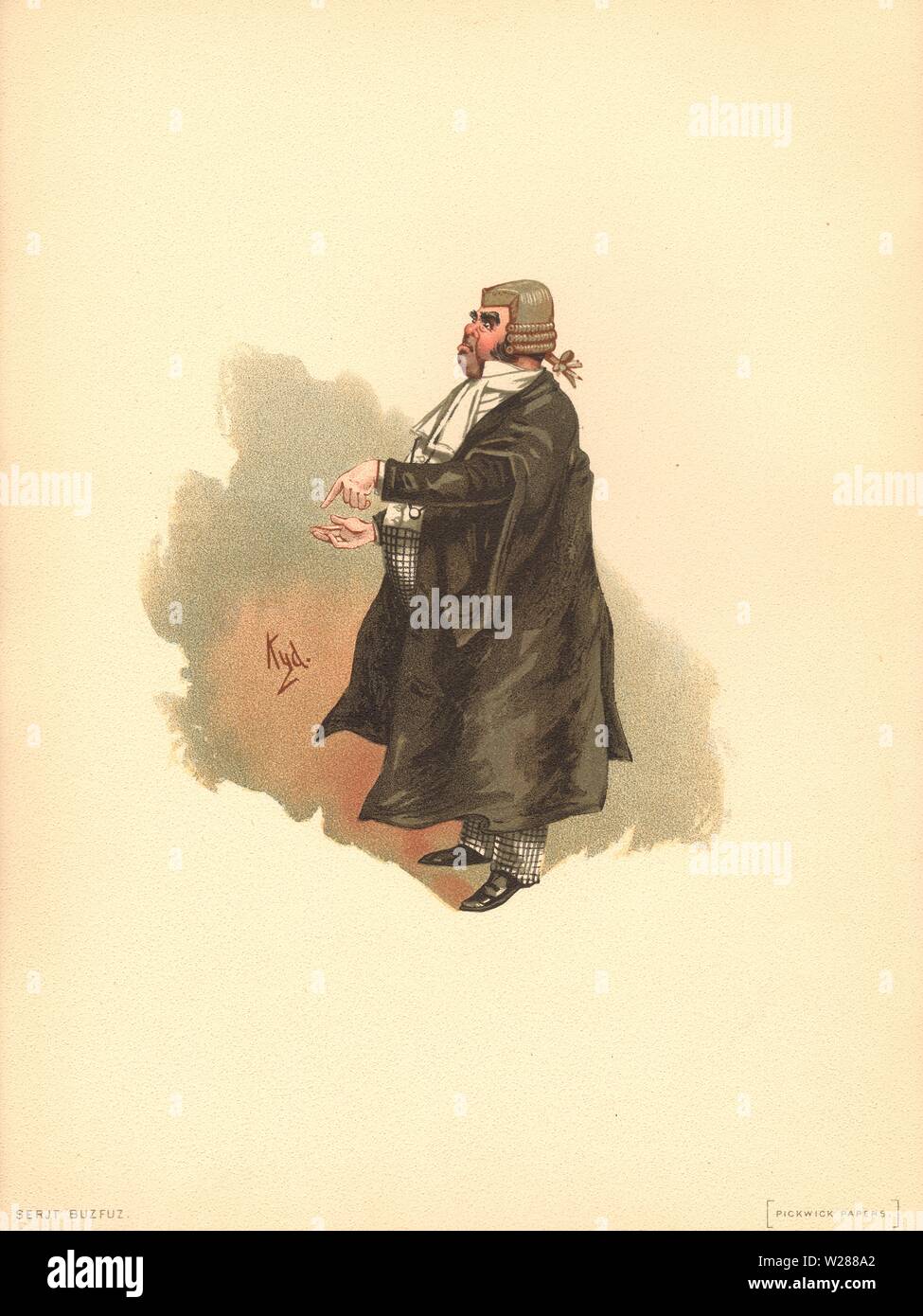 Sergeant Buzfuz - Pickwick Papers Character from “The Characters of ...