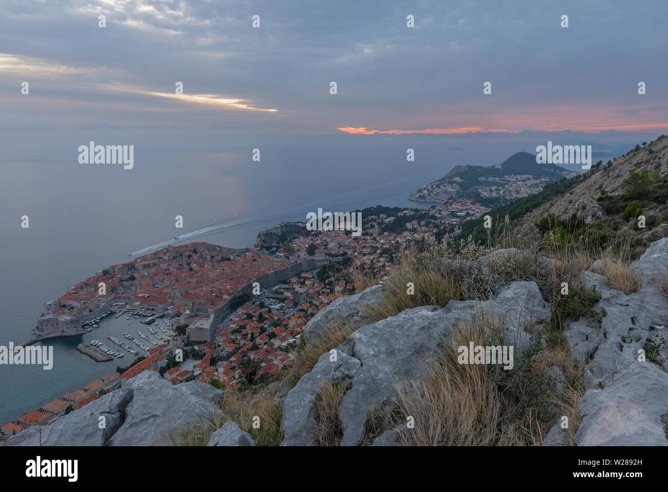 Dubrovnik city skyline dawn hi-res stock photography and images - Alamy