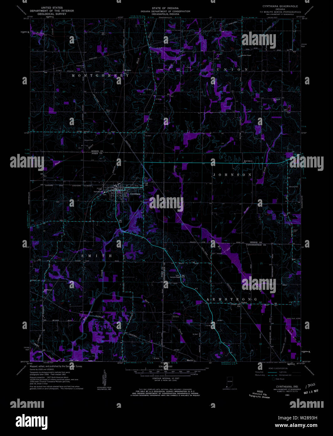 Map of cynthiana hi-res stock photography and images - Alamy