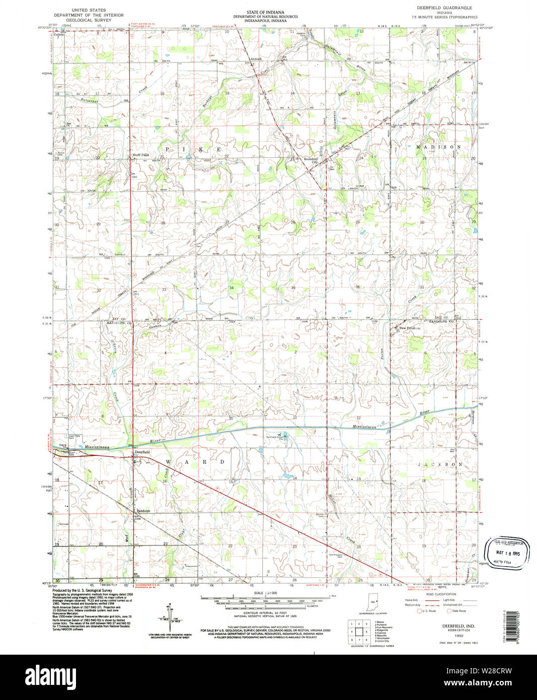 Map of deerfield Cut Out Stock Images & Pictures - Alamy