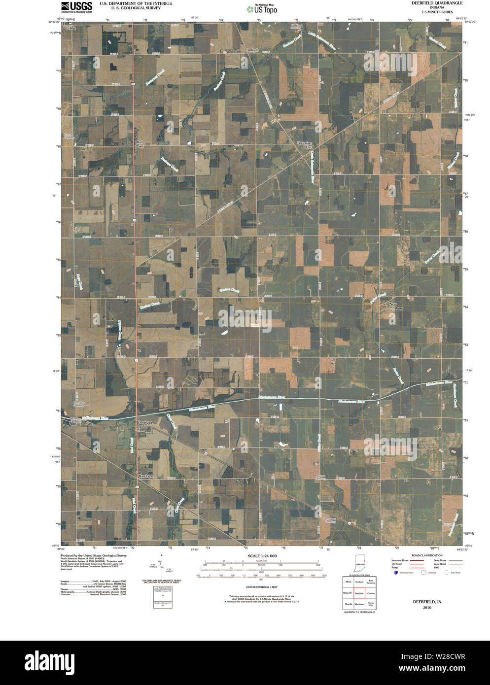 Map of deerfield hi-res stock photography and images - Alamy