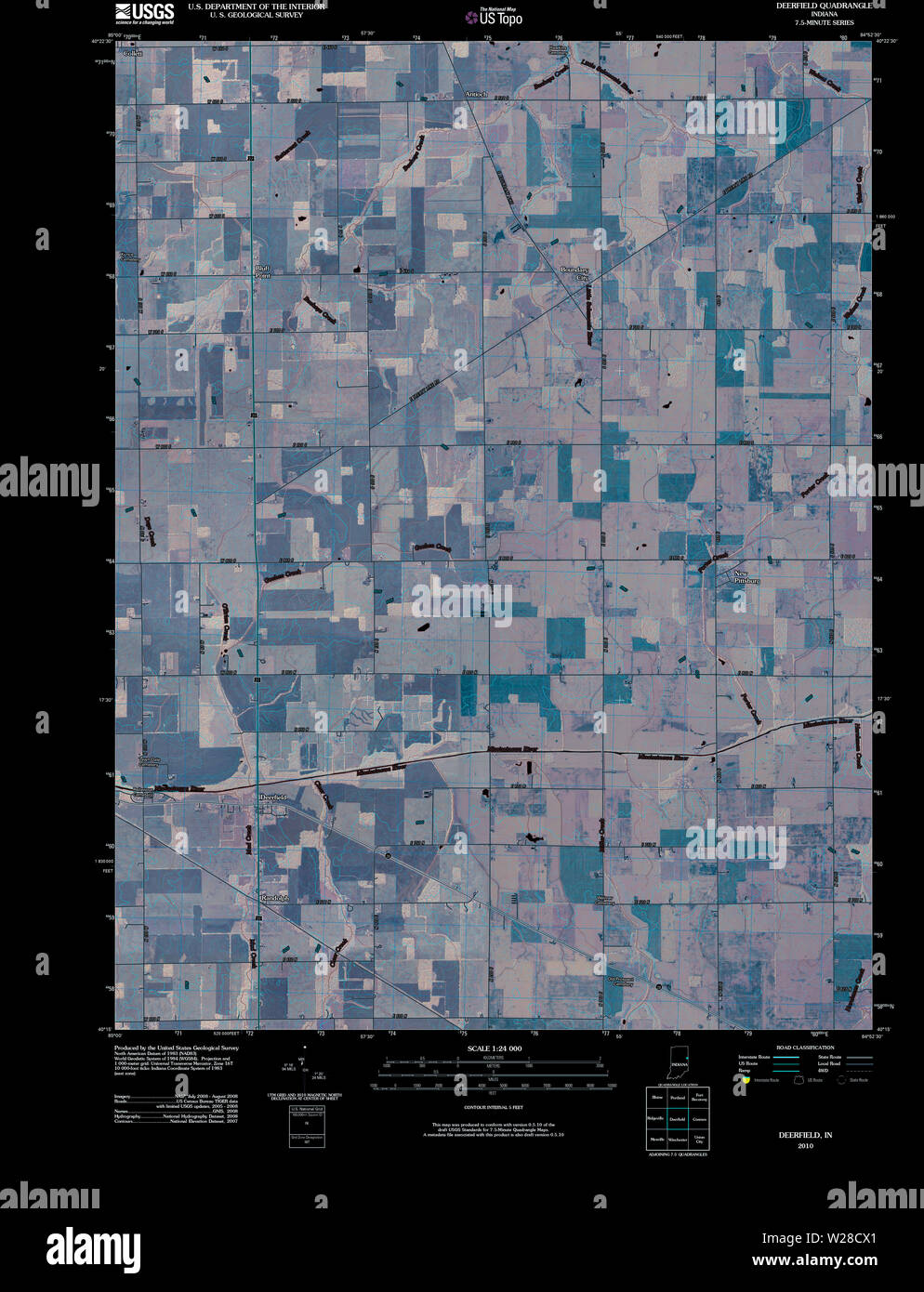 Map of deerfield hi-res stock photography and images - Alamy