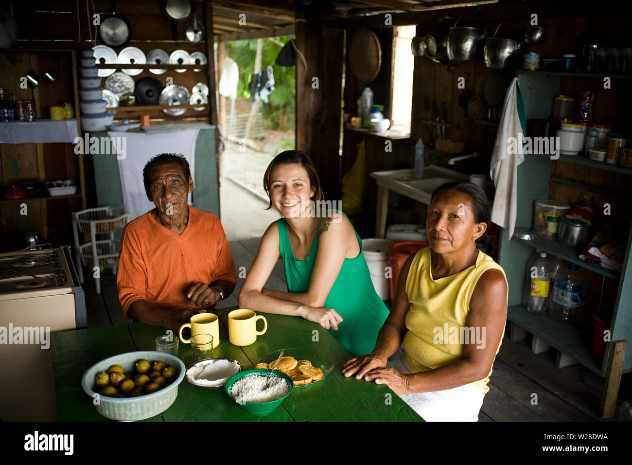 People, Meals, Cuieiras River, Amazônia, Manaus, Amazonas, Brazil Stock ...