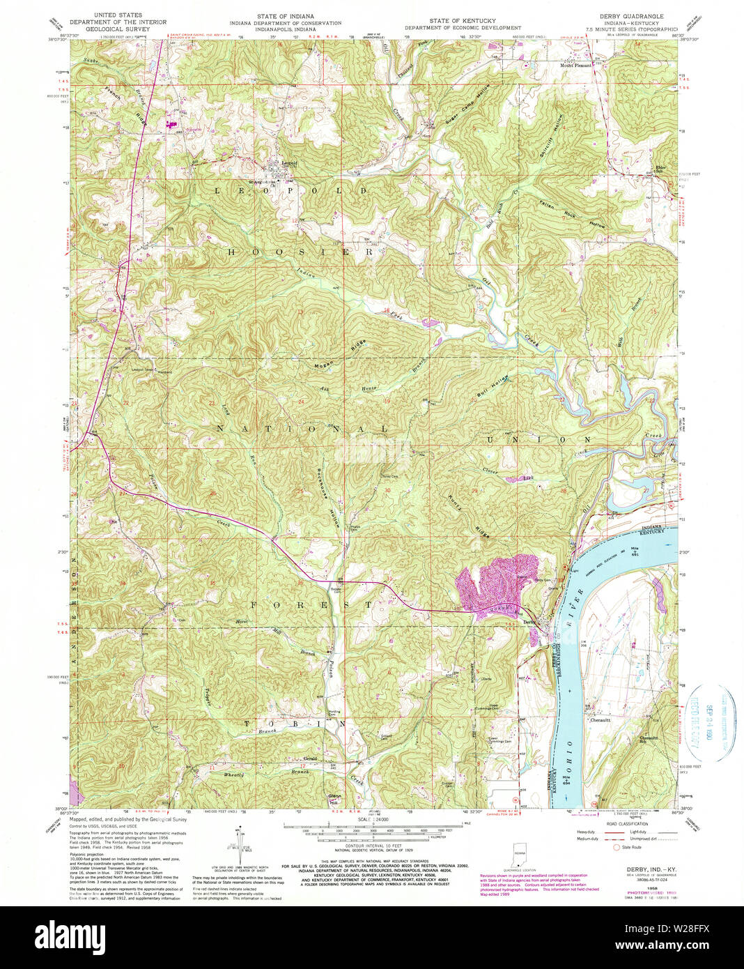 Derby map Cut Out Stock Images & Pictures - Alamy