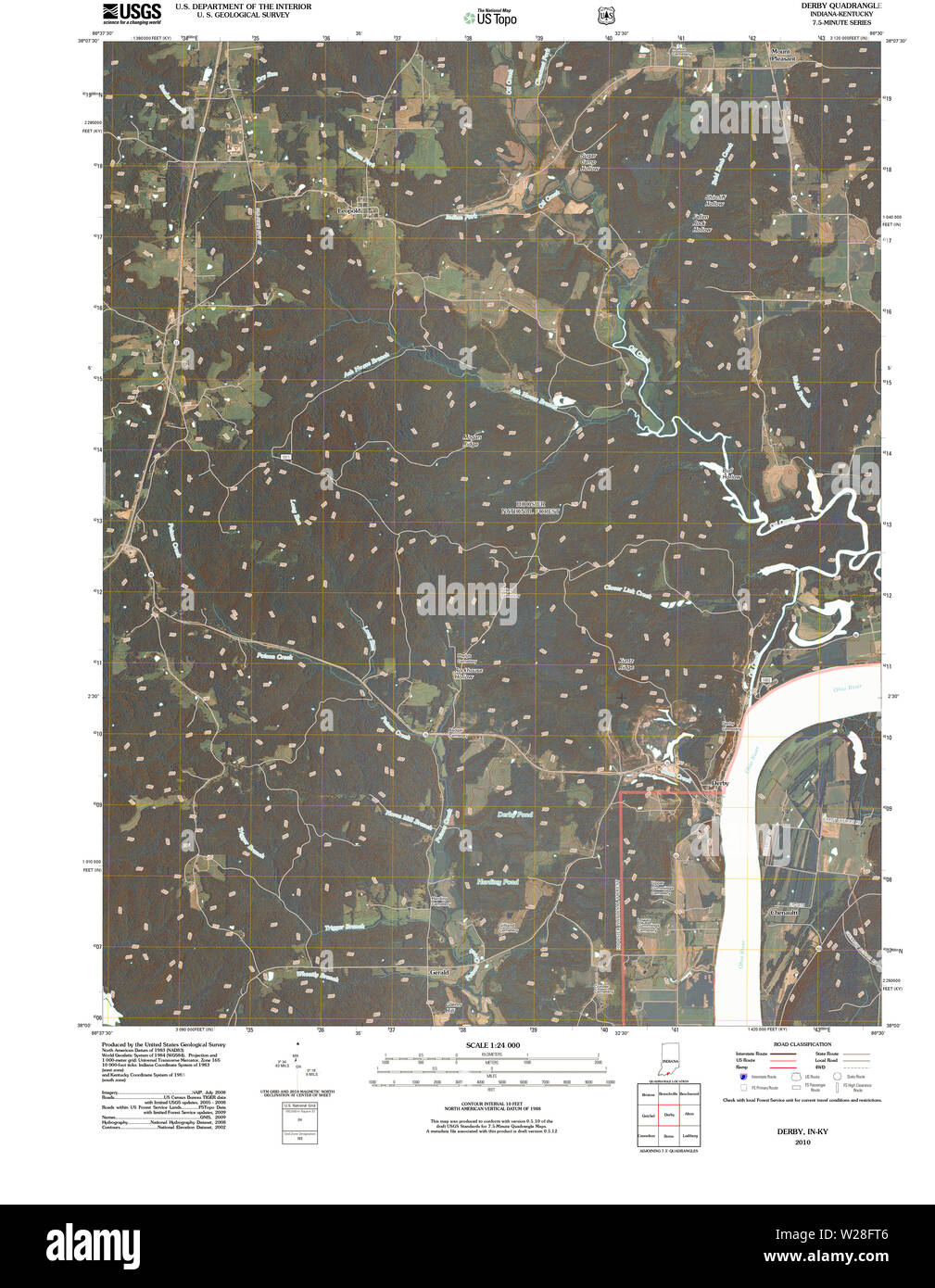 Map of derby Cut Out Stock Images & Pictures - Alamy