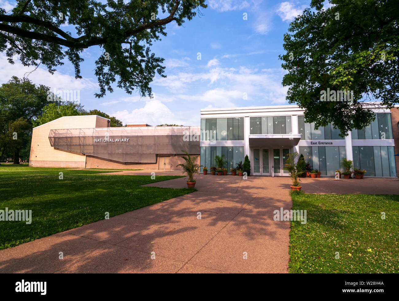 The National Aviary on the north side of the city on a summer day in ...
