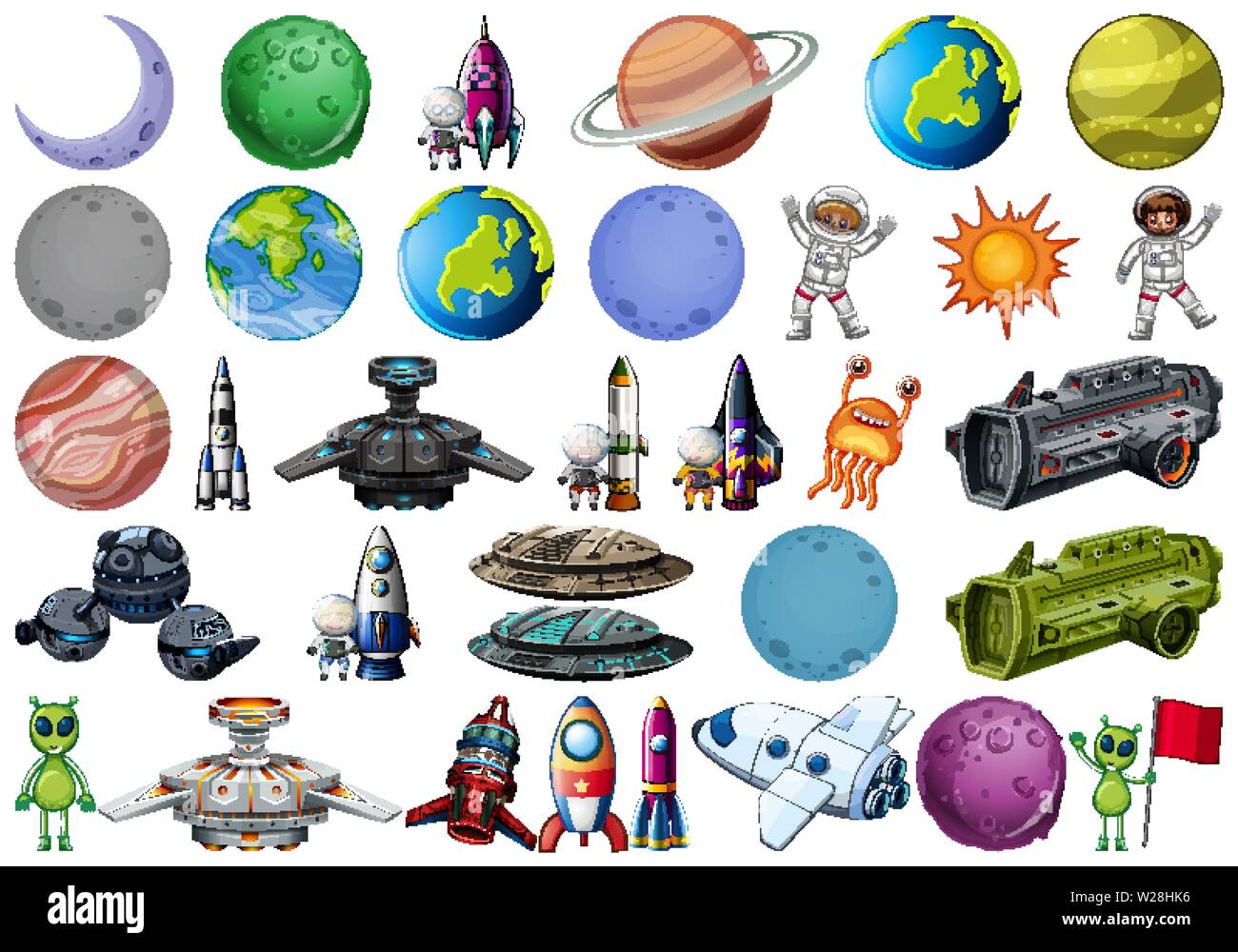 Set of galaxy element illustration Stock Vector Image & Art - Alamy