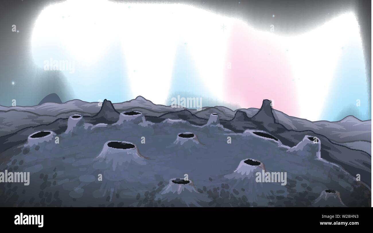 A surface of the moon background illustration Stock Vector Image & Art ...