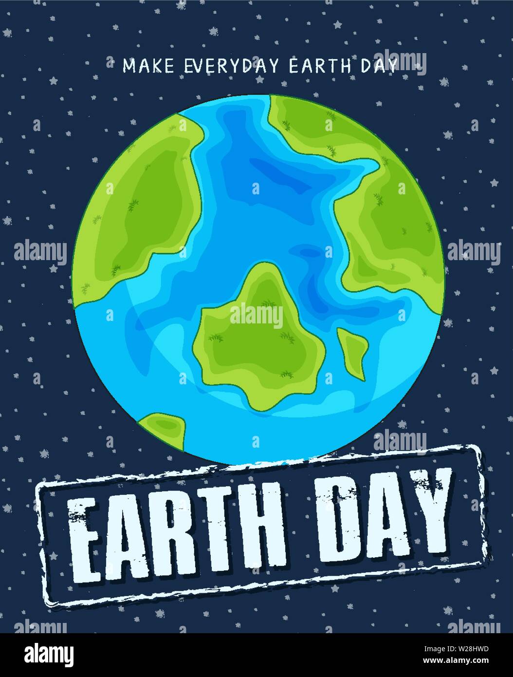 An earth day template illustration Stock Vector Image & Art - Alamy