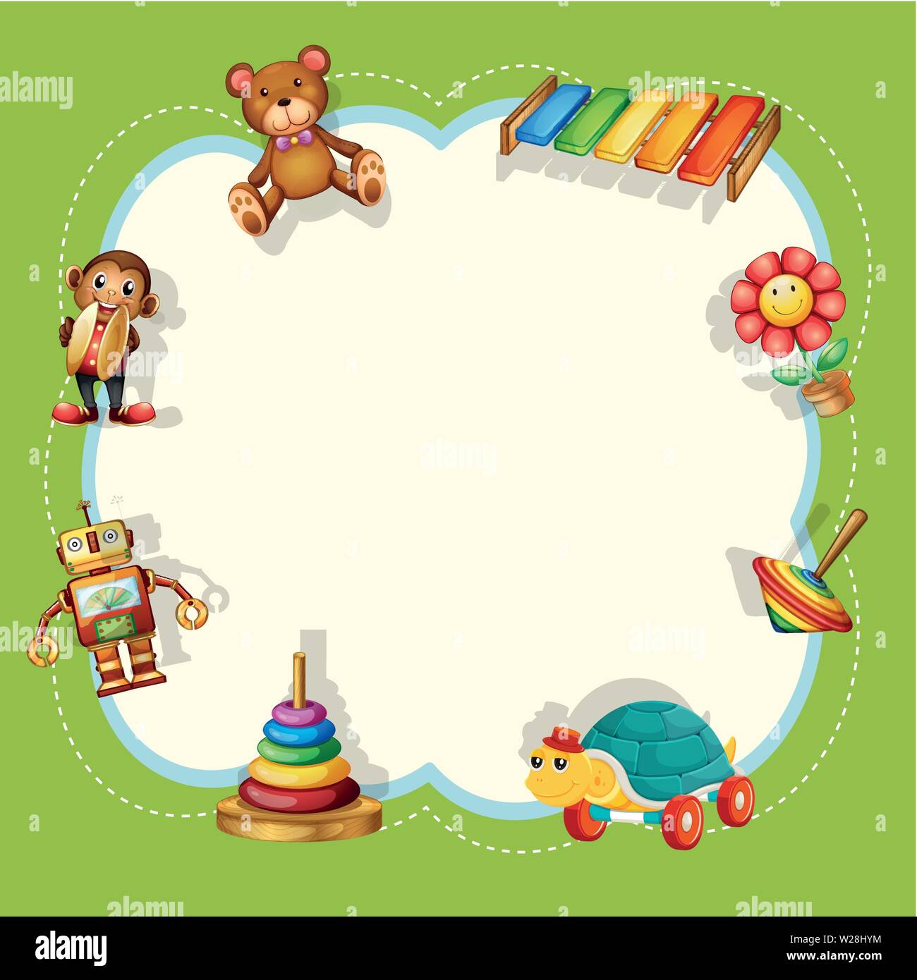 A children toys template illustration Stock Vector Image & Art - Alamy