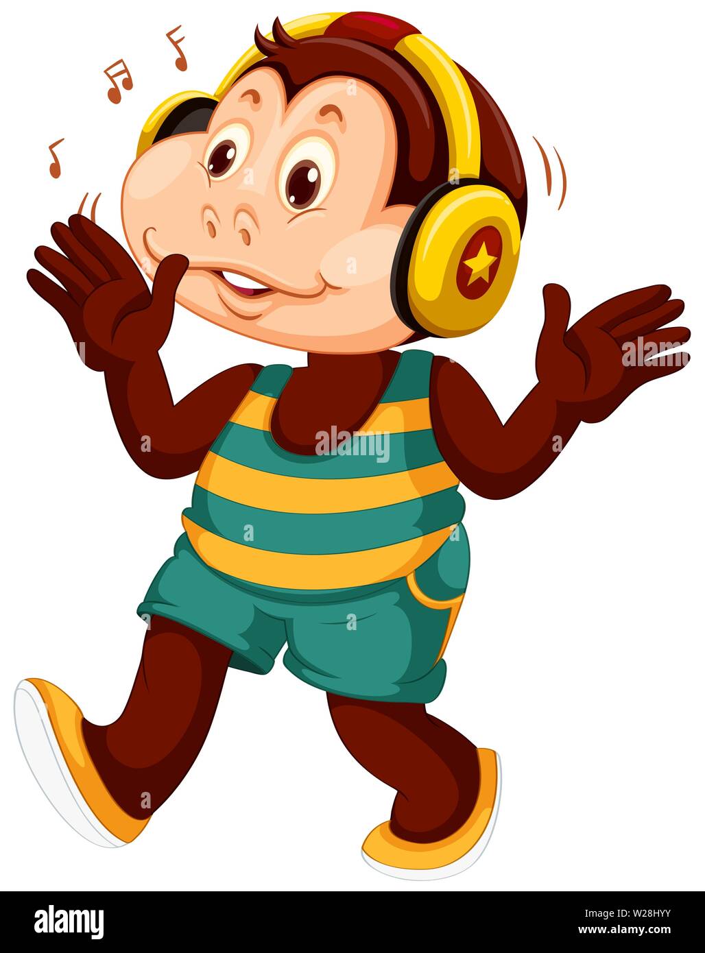 A monkey cartoon character illustration Stock Vector Image & Art - Alamy