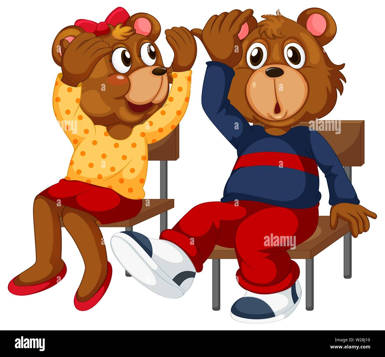 Two sat down Stock Vector Images - Alamy