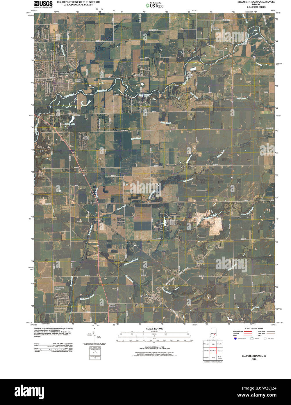 Elizabethtown map hi-res stock photography and images - Alamy