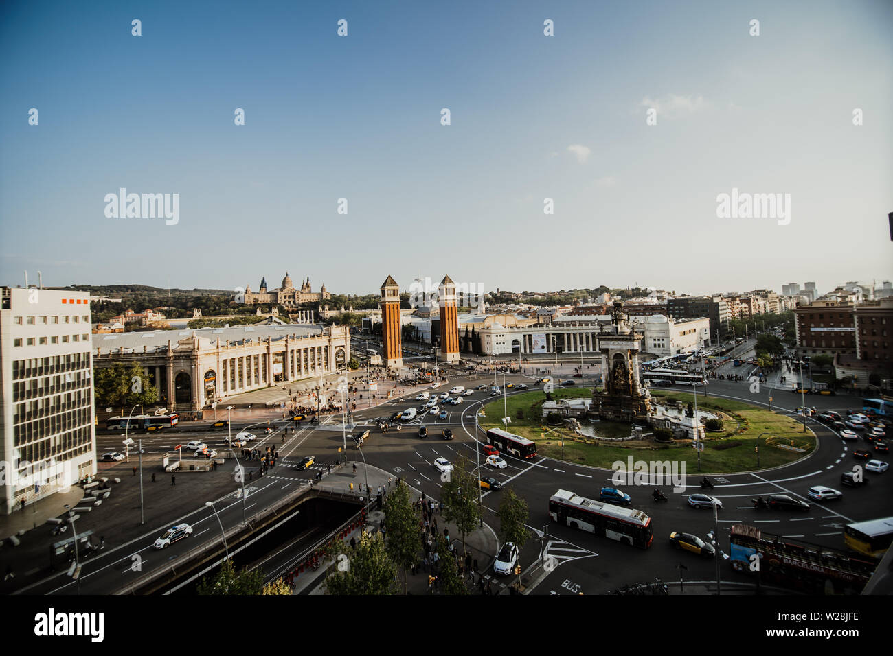 Is one of barcelonas most important squares hi-res stock photography ...