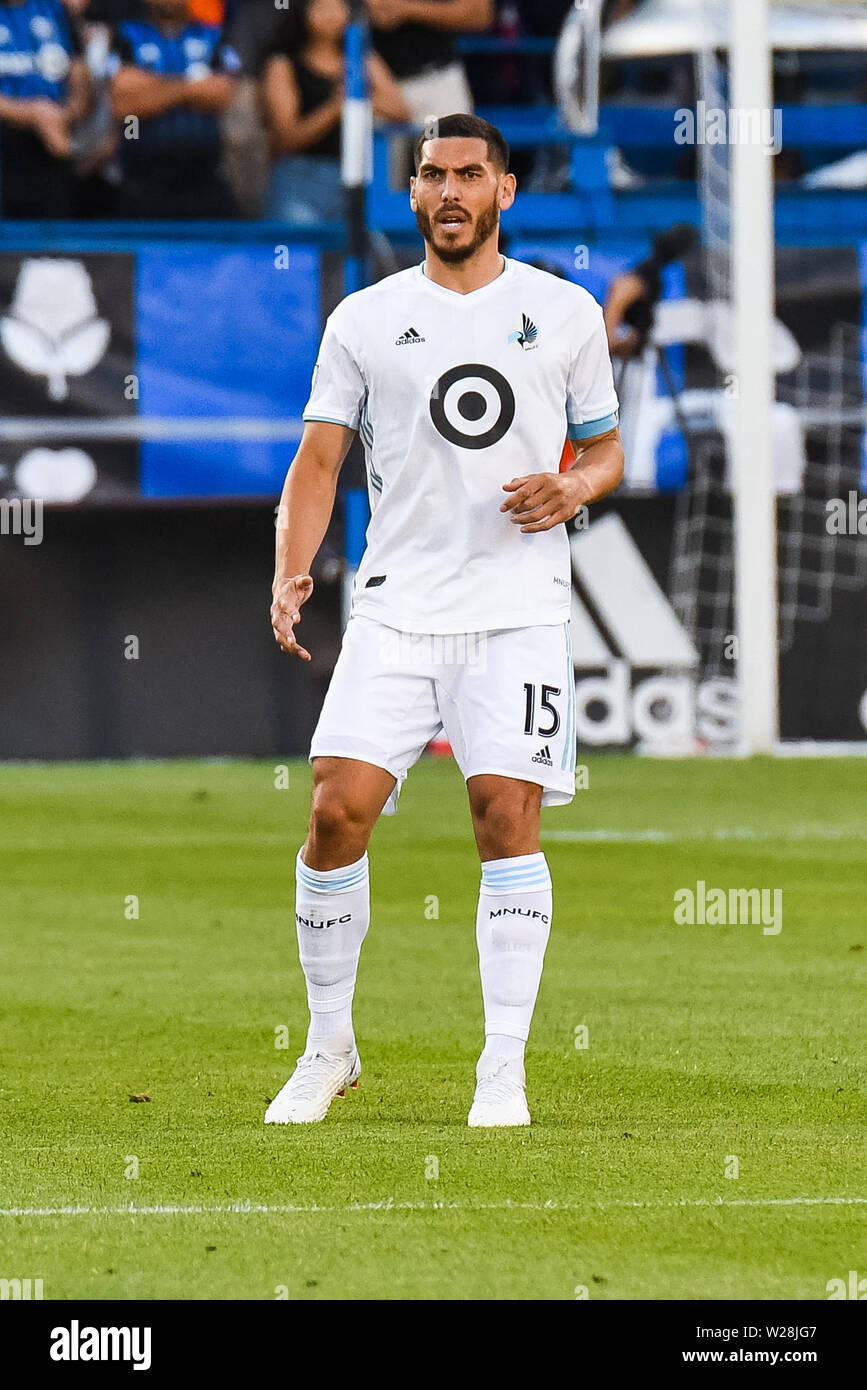 Montreal, QC, Canada. 06th July, 2019. Minnesota United FC defender ...