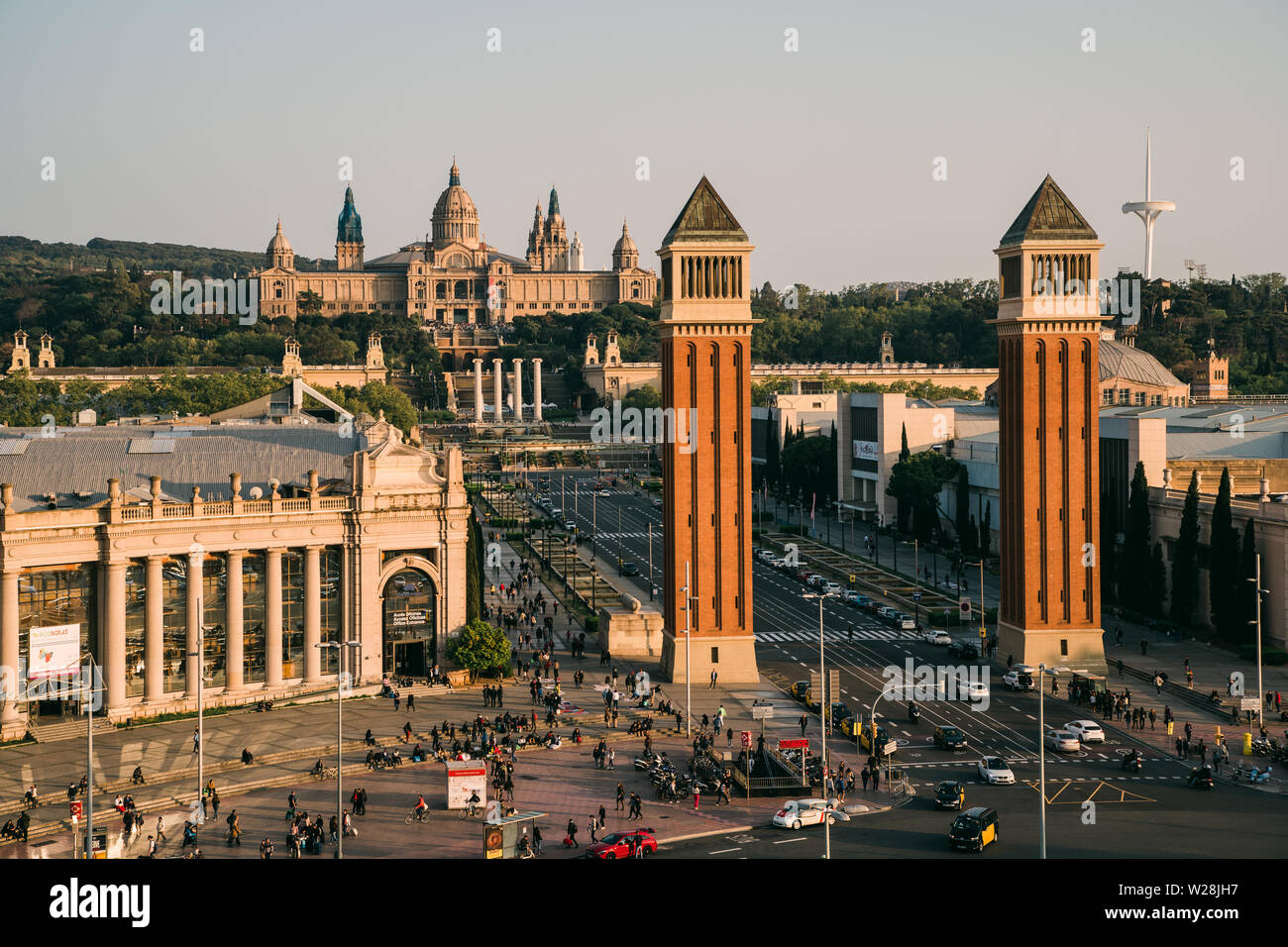 Is one of barcelonas most important squares hi-res stock photography ...