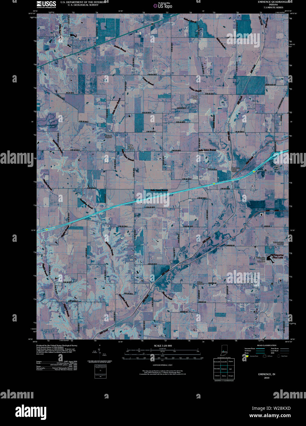 Map Of Eminence High Resolution Stock Photography and Images - Alamy