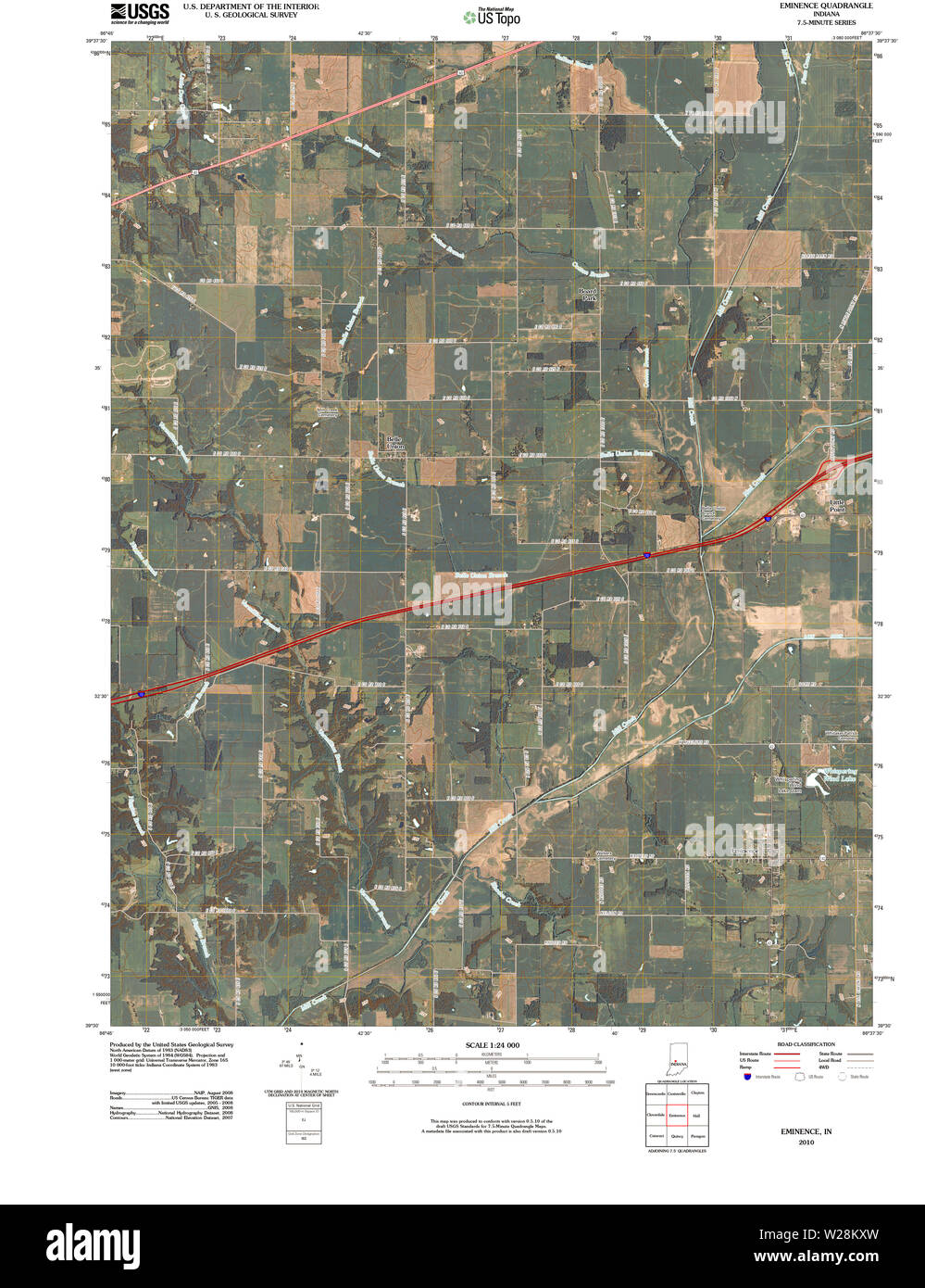 Eminence map Cut Out Stock Images & Pictures - Alamy