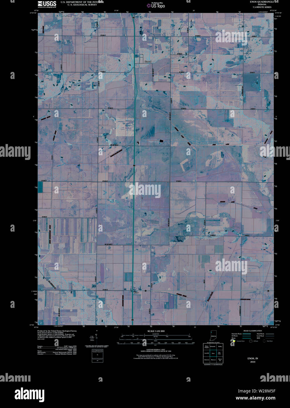 Map of enos hi-res stock photography and images - Alamy