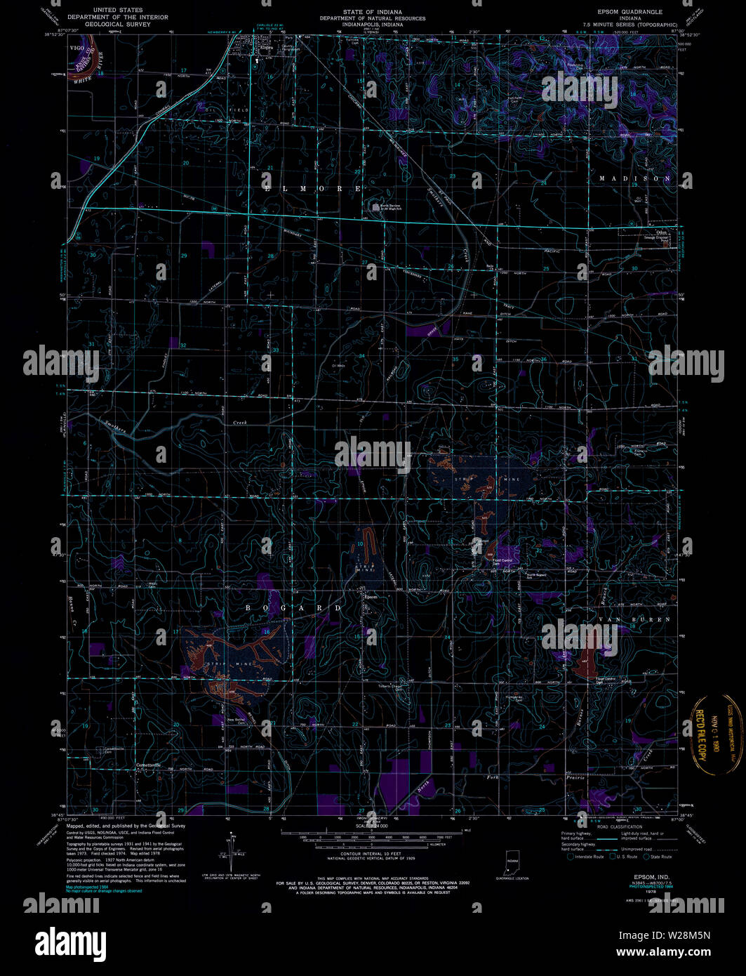 Map of epsom hi-res stock photography and images - Alamy