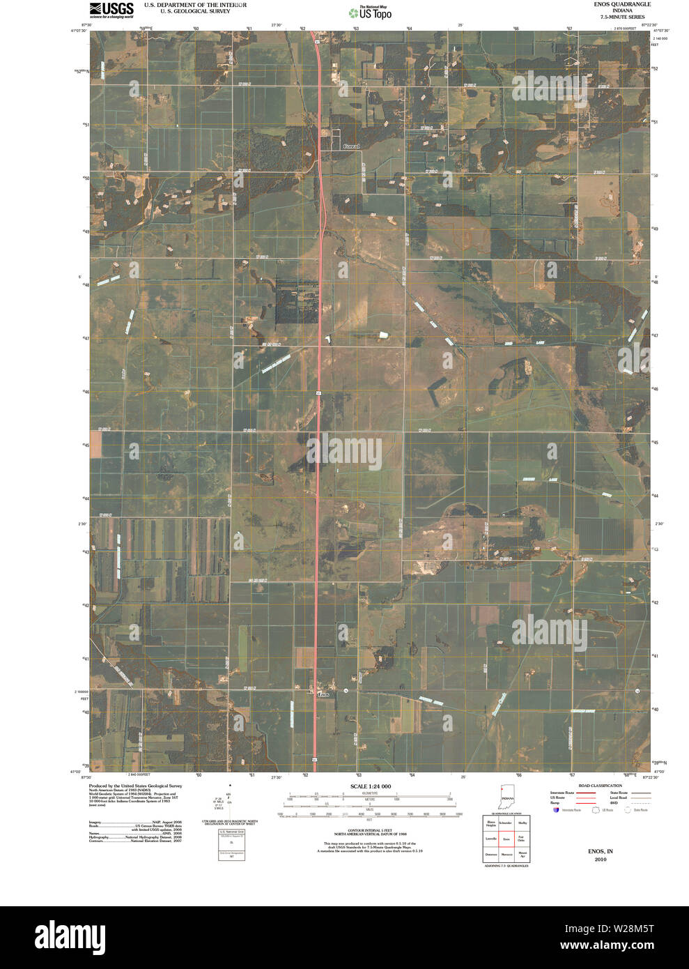 Map of enos Cut Out Stock Images & Pictures - Alamy