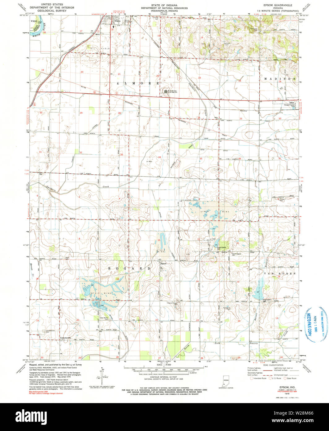 Map of epsom hi-res stock photography and images - Alamy