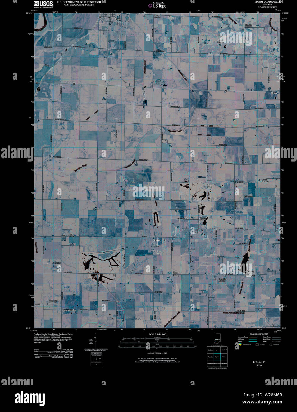 Map of epsom hi-res stock photography and images - Alamy