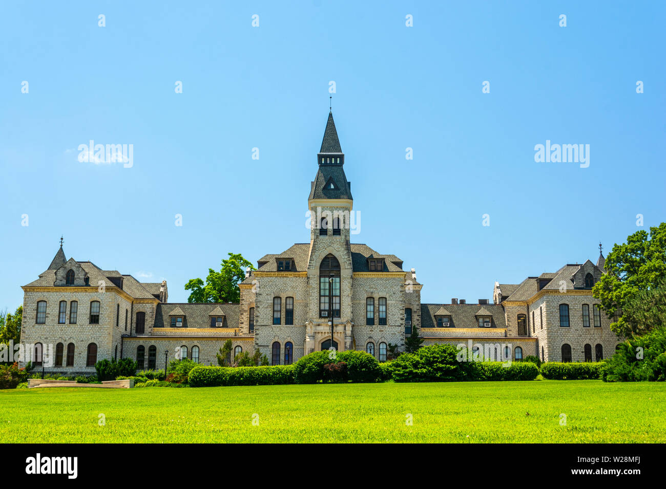 Kansas State University Administration Building on a Sunny Day Stock ...