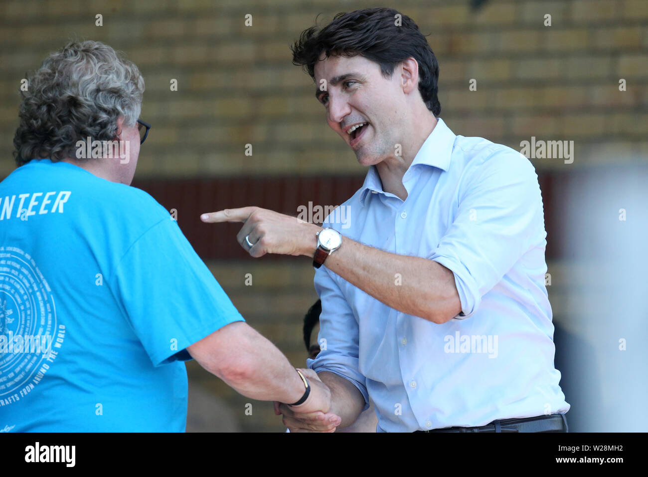 Justin Trudeau comes to Sunfest 2019 in London Ontario Stock Photo - Alamy