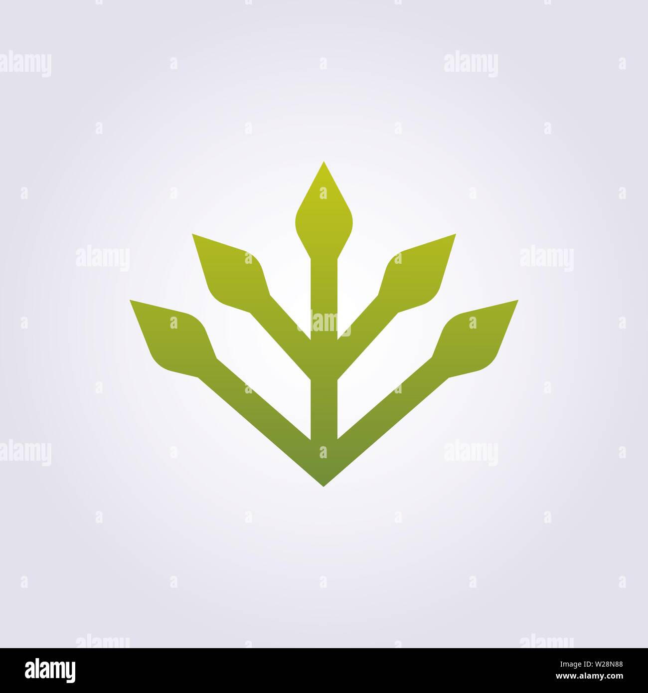 Modern Simple Tree Vector Illustration Design Clipart Symbol Logo ...