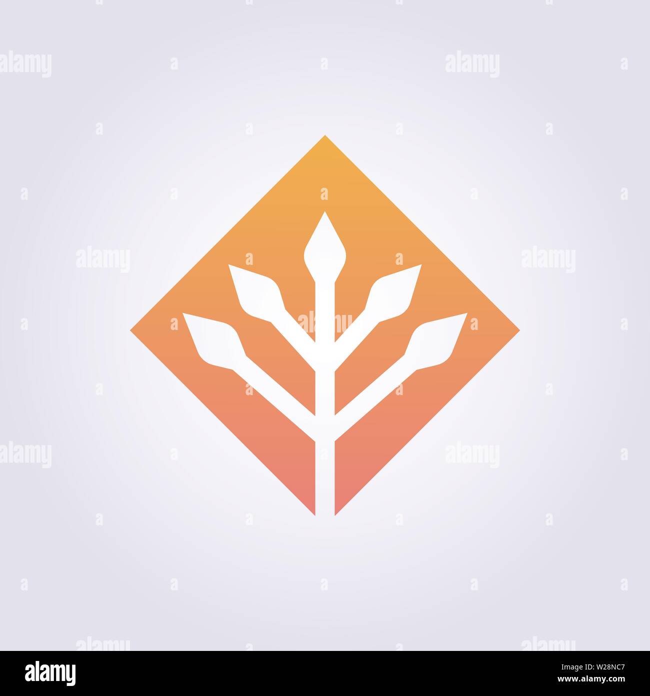 Modern Simple Tree Vector Illustration Design Clipart Symbol Logo ...