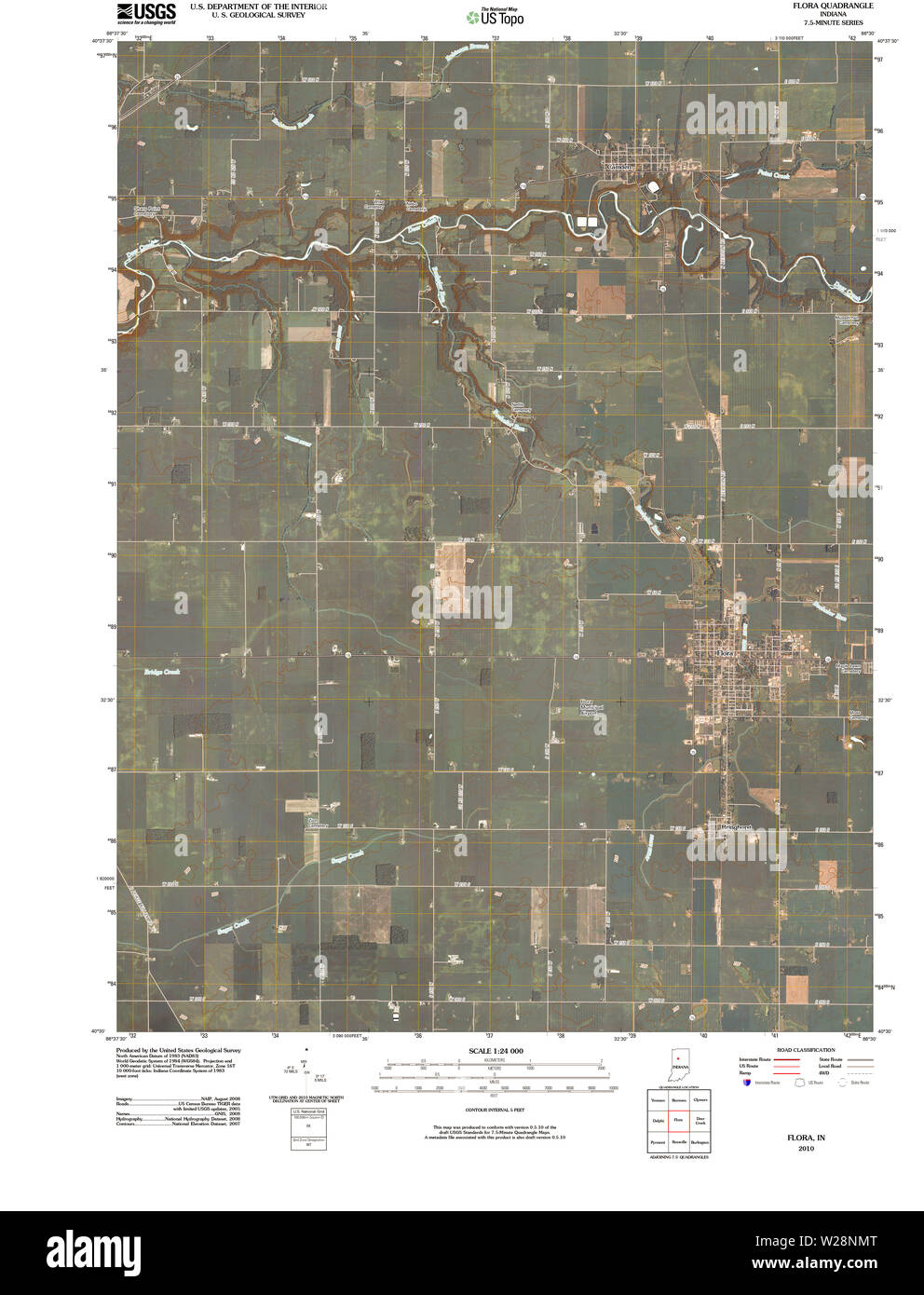 Indiana historical map Cut Out Stock Images & Pictures - Alamy