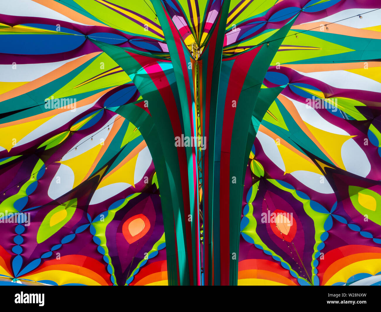 Colorful Art Installation in the Zocalo of Mexico City Stock Photo - Alamy