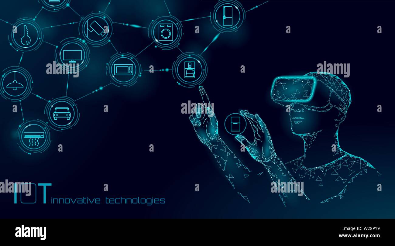 Internet of things modern operation by vr glasses innovation technology ...