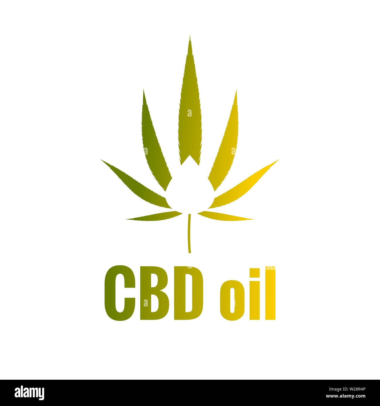 Cannabis leaf logo Stock Vector Images - Alamy