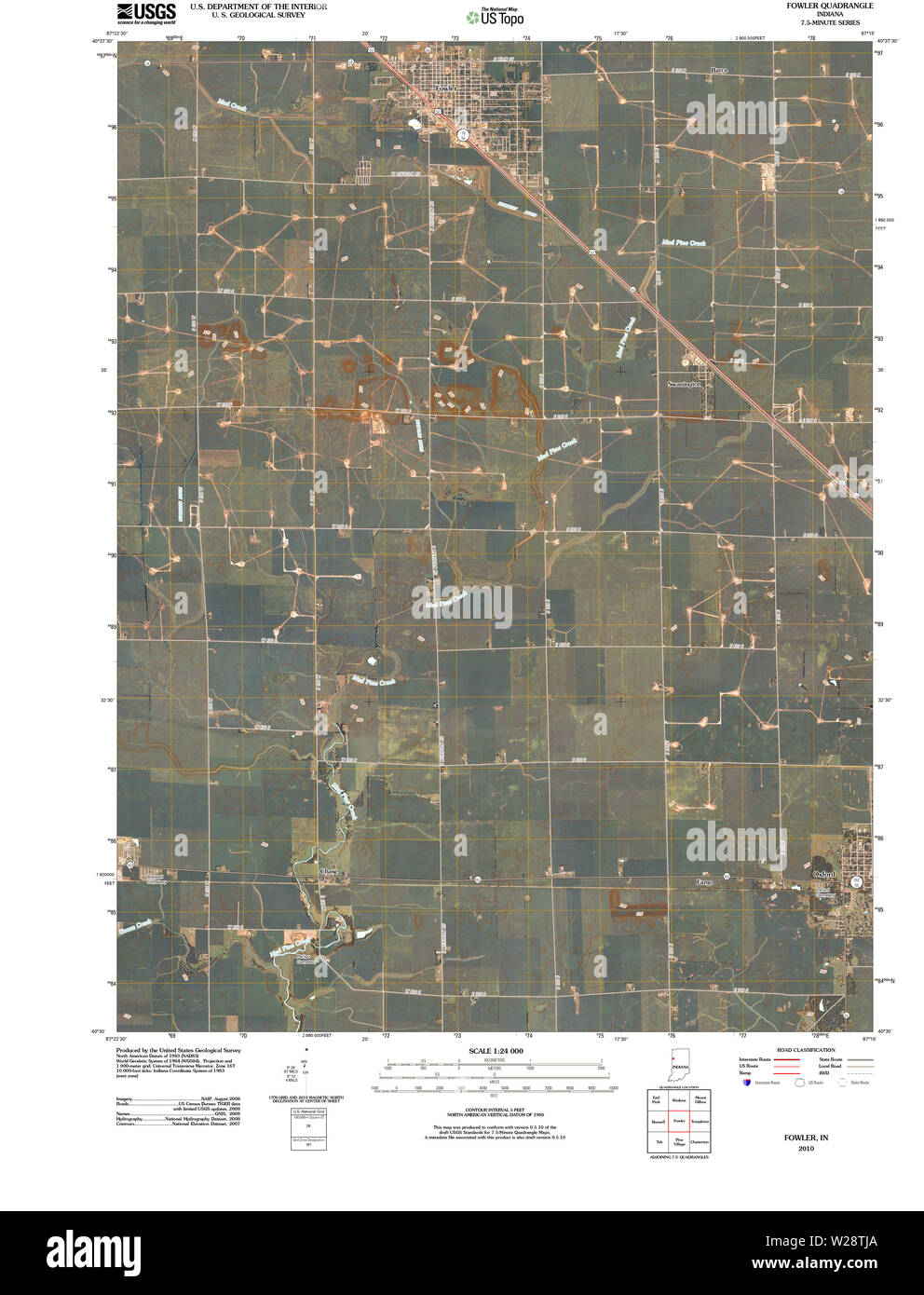 Map of fowler hi-res stock photography and images - Alamy