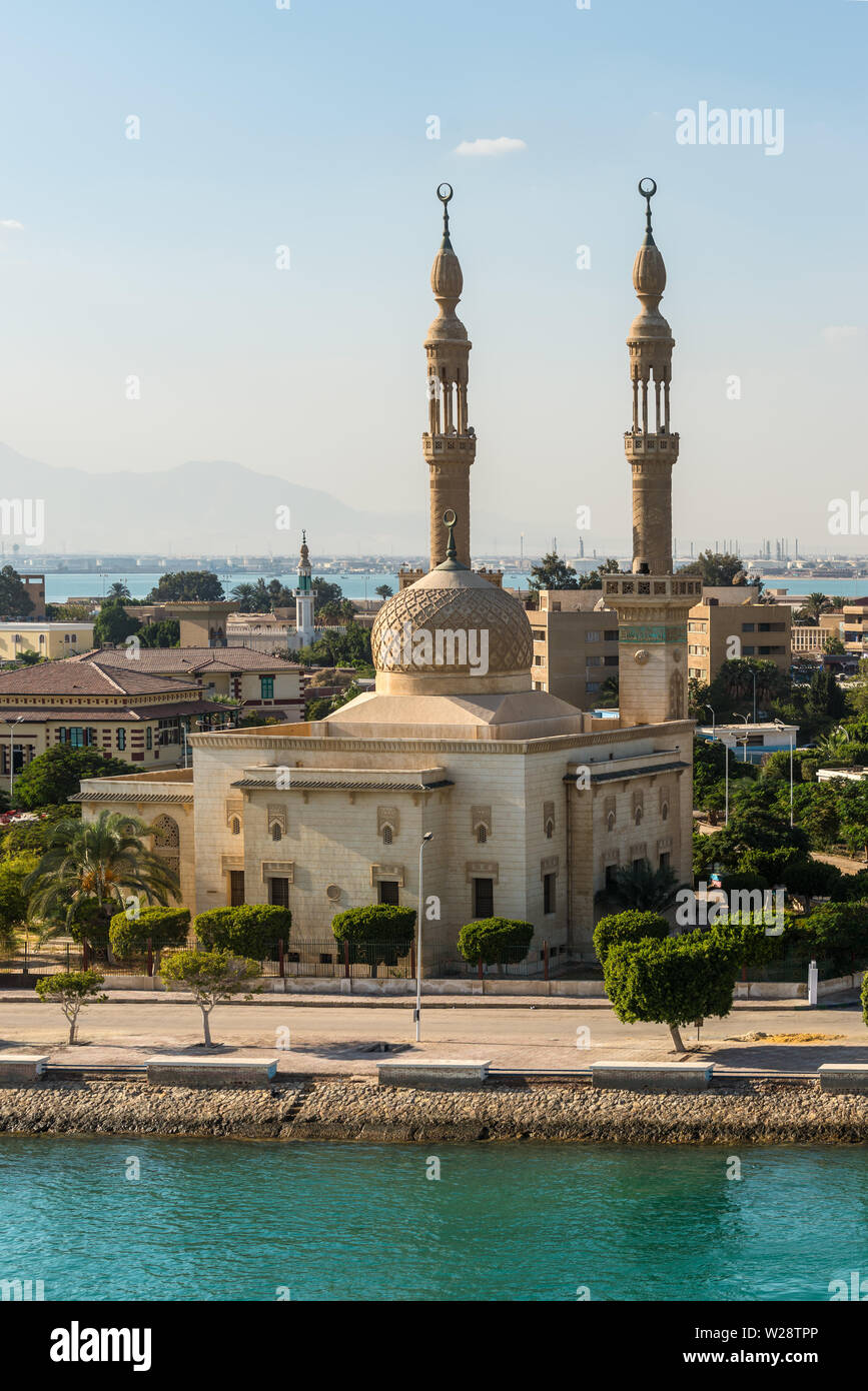 Suez, Egypt - November 5, 2017: An Egyptian Mosque at the city of ...